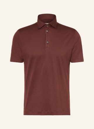 Maurizio Baldassari Maurizio Baldassari Jersey-Poloshirt Aus Merinowolle braun
