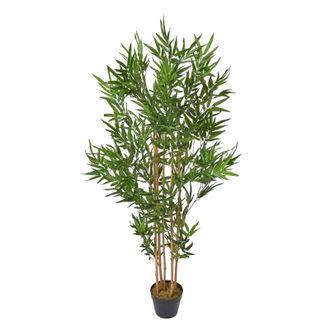Homescapes Kunstbaum immergrüner Bambus im Topf 155 cm hoch