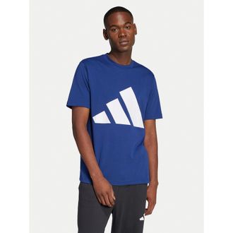 adidas T-Shirt Essentials Big Logo JE8940 Dunkelblau Regular Fit