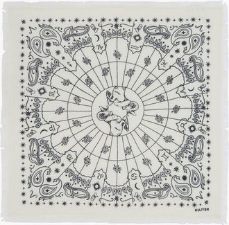 Kujten Petit bandana cachemire, imprim&eacute; signe astrologique B&eacute;lier - Petit Bandana Hachi Sign B&eacute;lier