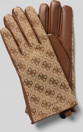 Guess Handschuhe mit Allover-Logo-Muster Modell NOELLE