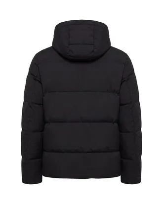 K-Way Quilted Shiny Nylon Down Jacket - Black