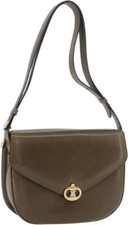 Celine Sac bandouli&egrave;re vintage doccasion - Femme - Pre-owned - Vert - Taille: ONE Size