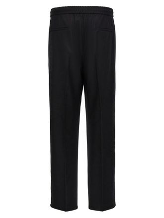 Brunello Cucinelli Front Pleat Wool Trousers - Black
