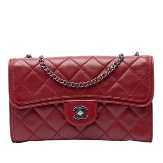 Chanel Sac bandouli&egrave;re vintage doccasion - Femme - Pre-owned - Rouge - Taille: ONE Size