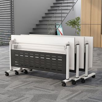 Generic Klappbarer Konferenztisch, klappbarer Besprechungstisch, mobiler Klapptisch f&uuml;r Konferenz- und Schulungsr&auml;ume, rollbarer Besprechungstisch mit Rollen,