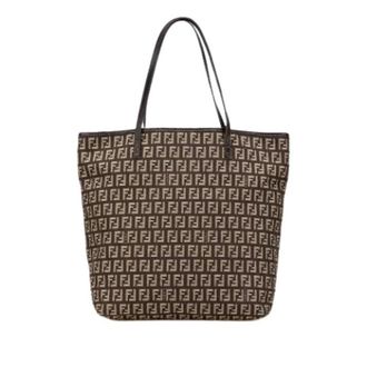 Fendi Sac cabas en toile Pre-owned - Femme - Pre-owned - Brun - Taille: ONE Size