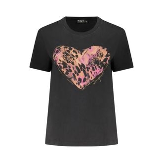 Desigual Femme, Tops, Noir, Taille: 36 FR T-Chemises