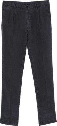 Pal Zileri Pantalon droit &agrave; pinces - Homme - Pantalons - Bleu - Taille: M