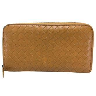 Bottega Veneta Pre-owned Leder Portemonnaies - - Pre-owned - Damen - Orange - ONE SIZE