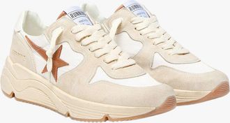 Golden Goose Basket &agrave; lacet Running Sole motif &eacute;toile en cuir