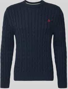 Superdry Slim Fit Pullover in Strick-Optik