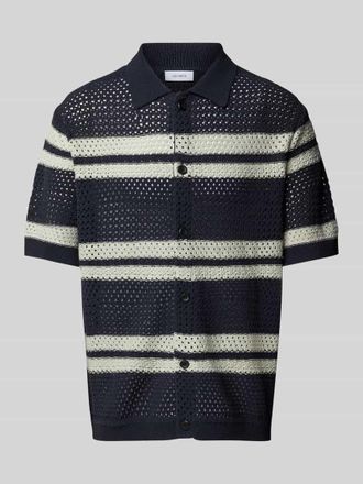 Les Deux Regular Fit Freizeithemd mit Lochmuster Modell Gianni