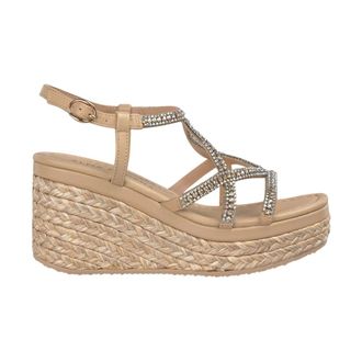 Alma En Pena Alma EN Pena, Femme, Chaussures, Beige, Taille: 39 EU Compensées avec brides