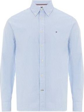 Tommy Hilfiger Gestreiftes Hemd aus Bio-Baumwolle Tommy Hilfiger in Blau