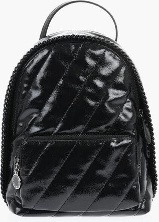 Stella McCartney Quilted Patent Leather Backpack Gr&ouml;&szlig;e Unica