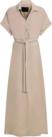 Dondup Femme, Robes, Beige, Taille: 34 FR Maxi Robe Chemise