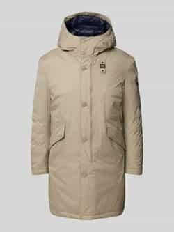 Blauer Parka mit Kapuze Modell FALCON