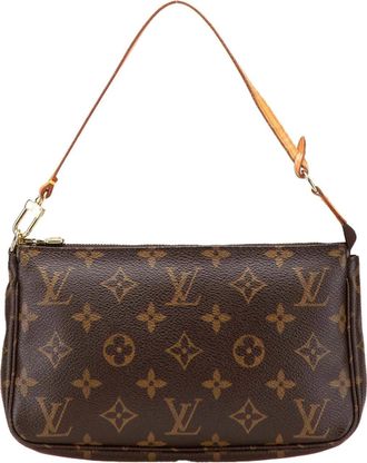 Louis Vuitton Hobo Bags - Monogram Pochette Accessoires - Gr. unisize - in Braun - f&uuml;r Damen