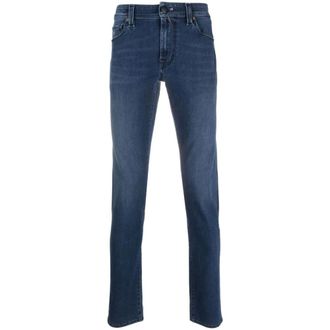 Sartoria Tramarossa Homme, Jeans, Bleu, Taille: W34 Jean Droit Stretch Bleu