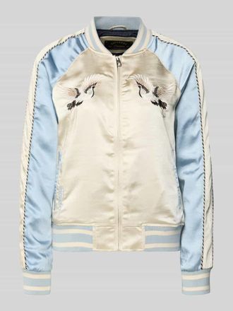 Superdry Bomber Jacke mit Motiv- und Logo-Stitching