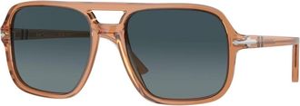 Persol Stilvolle Sonnenbrille Hellblau Verlauf - - Accessories - unisex - Braun - 58 MM
