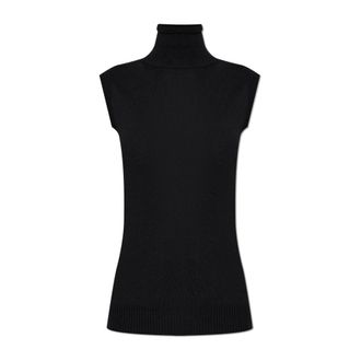 Sportmax Eschimo &Auml;rmelloser Pullover - - Knitwear - Damen - Schwarzk - M