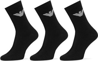 Emporio Armani Lange Socken EM000554 AF25489 UC001 Schwarz