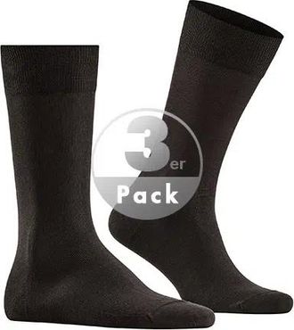 Falke Herren Socken braun Baumwolle unifarben