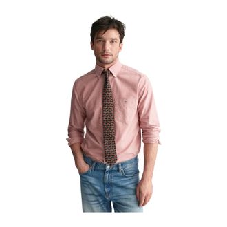 GANT Homme, Chemises, Rouge, Taille: M Chemise Oxford Classique Coupe Regular