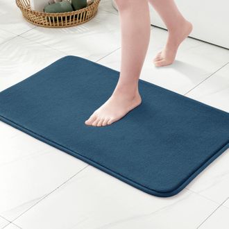 Miulee Badematte Memoryschaum Badteppich Memory Foam Badezimmerteppich Duschvorleger Teppich Badvorleger Duschmatte Deko Fussmatte rutschfeste Matte für Bade