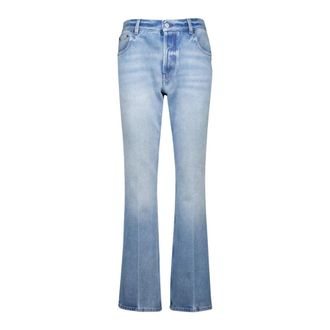 Miu Miu Five-Pocket Jeans aus gewaschenem Denim - - Jeans - Damen - Blau - W26