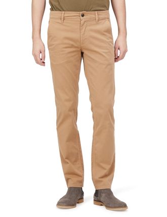 BOSS Herren Chino Slim Slim-Fit Chino aus elastischem Baumwoll-Satin Beige 40/36