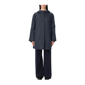 Fay Femme, Manteaux, Bleu, Taille: 42 FR Trench &agrave; Capuche &Eacute;l&eacute;gant