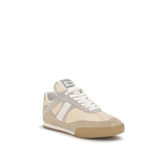Chlo&eacute; Womens Gray Calf Leather Bos Taurus Athletic Sneakers