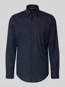HUGO BOSS Regular Fit Businesshemd aus Baumwoll-Mix Modell JOE