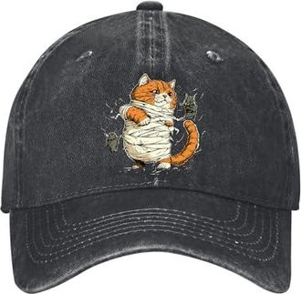 Generic Chapeau De Soleil La Mal&eacute;diction du Chat Momie Casquette De Baseball R&eacute;glable Casquette Trucker D&eacute;contract&eacute;e Chapeau De Sport pour Sports De Plein Air