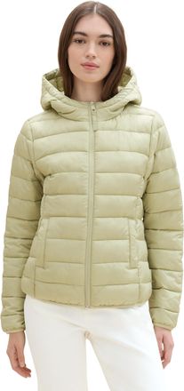 Tom Tailor Damen 1042098 Lightweight Steppmantel mit Kapuze, 32246-Garden Peat, XS