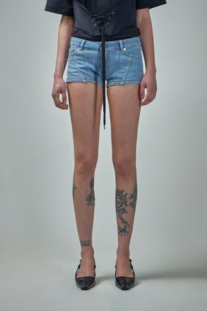 MUGLER Cotton Denim Short L