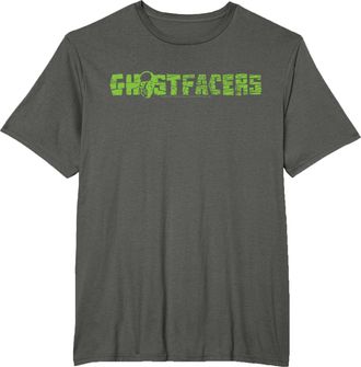 SuperNatural Ghostfacers Logo T-Shirt Schwarz S Klassische Passform Crew Neck Halbarm M&auml;nner