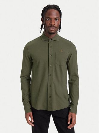 Aeronautica Aeronautica Militare Hemd 262CA1313UP00408 Khakifarben Regular Fit