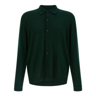 Roberto Collina Merino Woll Cardigan - - Knitwear - Herren - Gr&uuml;n - XL
