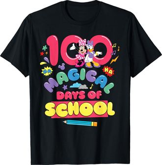 Disney Minnie & Daisy 100 Magical Days of School 100th Day T-Shirt