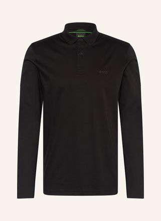 HUGO BOSS Jersey-Poloshirt Pirol Regular Fit schwarz