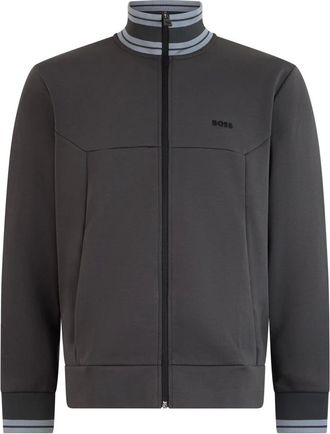 HUGO BOSS Homme, Sweatshirts et sweats &agrave; capuche, Gris, Taille: S SweaT-shirt Full Zip Zone