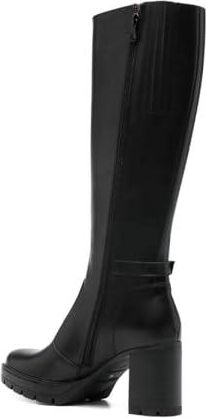 Nero Giardini I514855D Bottes Femme en Cuir - Noir 37 EU