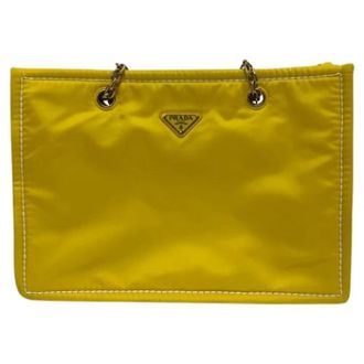 Prada Pre-owned Nylon Tote Bag - - Pre-owned - Damen - Gelb - ONE SIZE