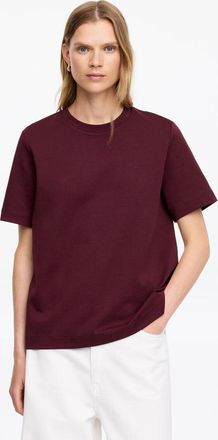 Arket Formbest&auml;ndiges Signature-T-Shirt -Rot