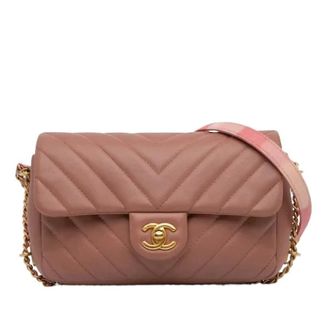 Chanel Sac bandouli&egrave;re vintage Pre-owned - Femme - Pre-owned - Rose - Taille: ONE Size