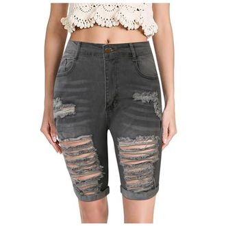Generic Short Jeans Femme Noir Bermudas Legging Cher Mom Cerises Crochet String Entra&icirc;nement Transparent Dor&eacute; Frange Randonnee Technique Scout Pomme Look Cont
